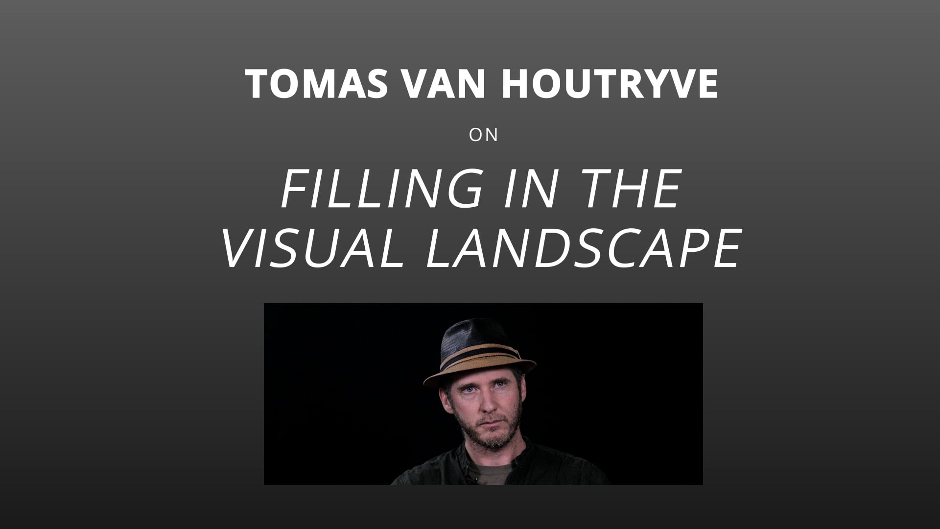 Tomas Van Houtryve on Filling In The Visual Landscape: - The VII Foundation